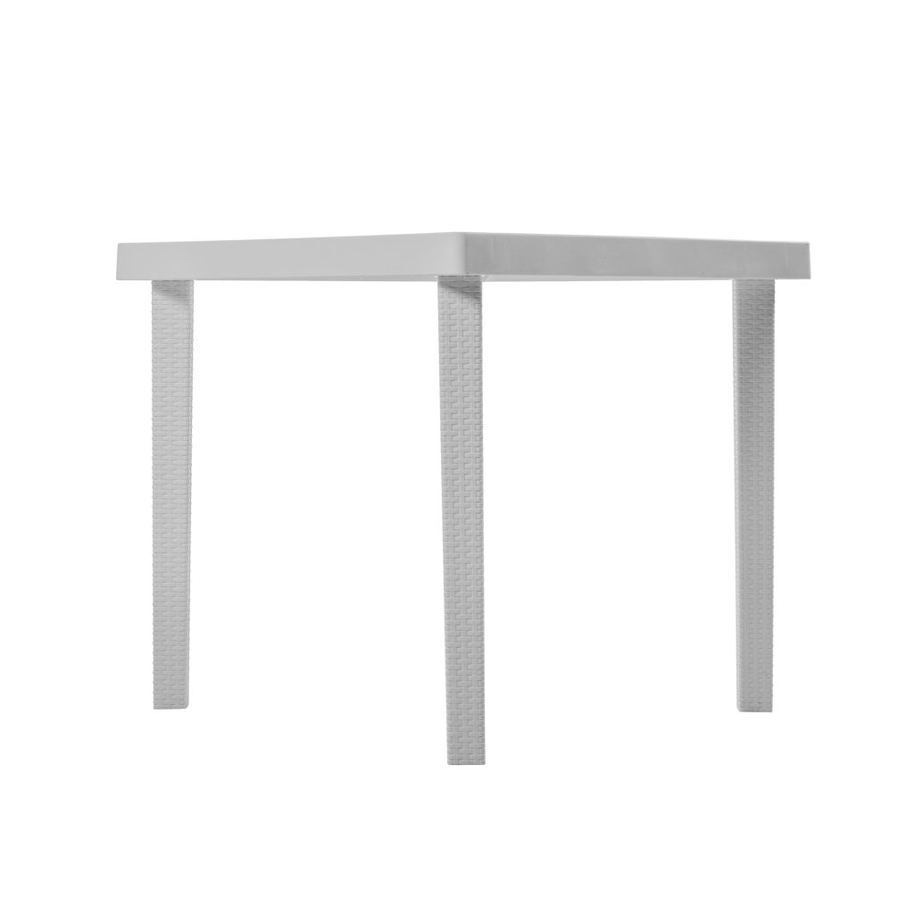 Mesa tipo cuadrada | Modelo Infinity | color blanco - MQ - QRubber Perú